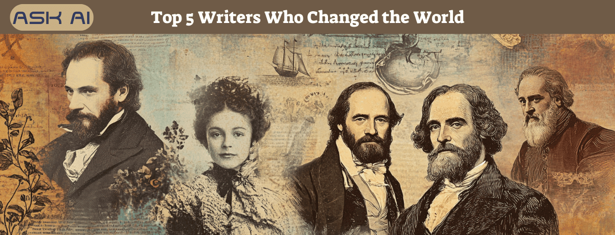 Top 5 Writers Who Changed the World - ThinkFives